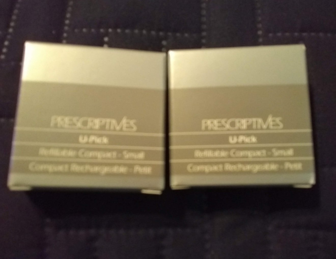 NEW in Boxes Prescriptives U-Pick, Refillable Compact - Small - Lot Of 2