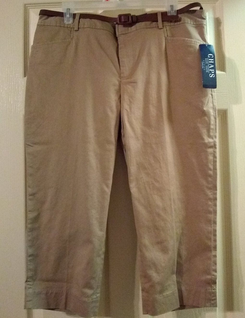 NEW Chaps Brand Modern Expedition Twill Capris Capri Pants Sz. 12 ...