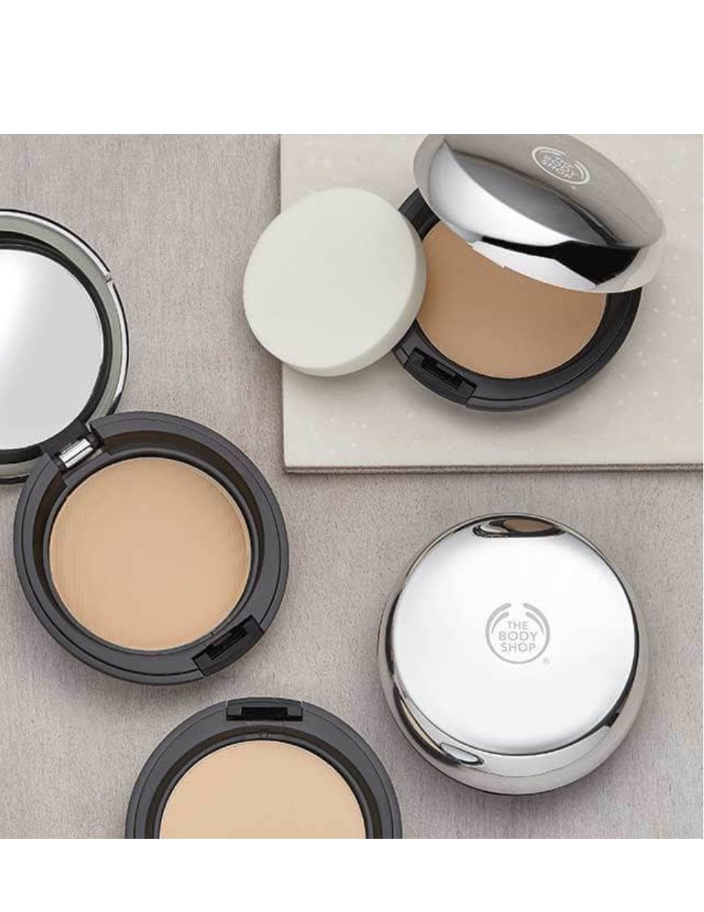 The Body Shop All-In-One FACE BASE FOUNDATION Compact Shade 02 NEW & SEALED