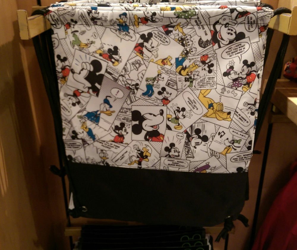 Disney Parks Disneyland Resort Drawstring Backpack Bag Mickey Mouse New