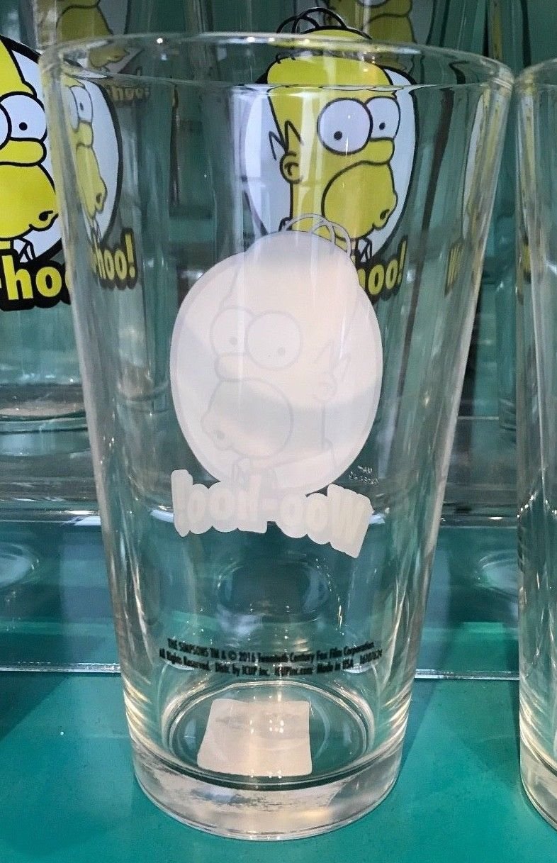 Universal Studios Exclusive The Simpsons Homer Woo-hoo Glass Cup