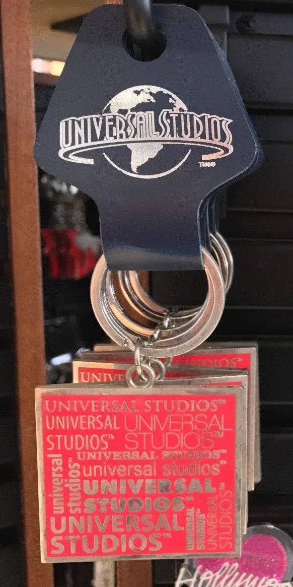 Universal Studios Exclusive Square Metal Keychain New