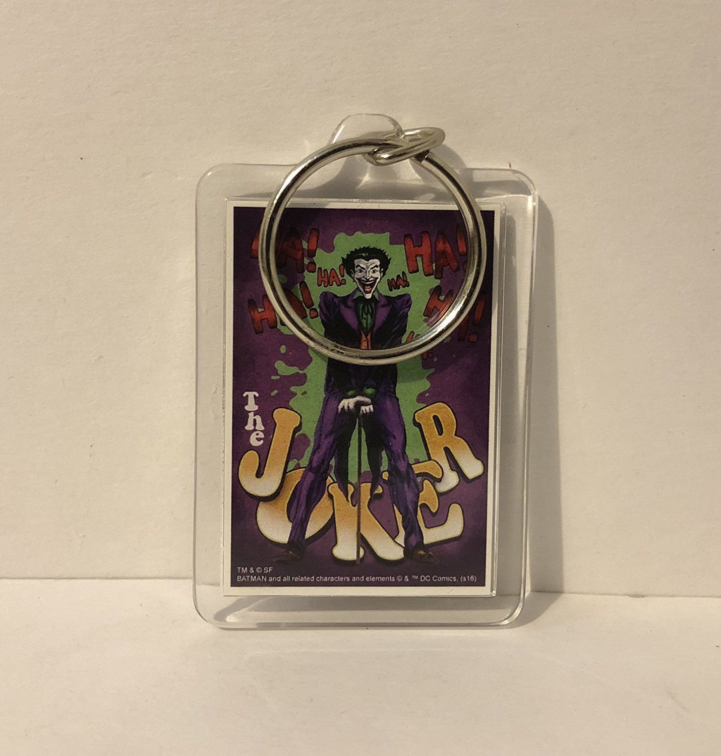 Six Flags Magic Mountain DC Comics The Joker Acrylic Keychain New