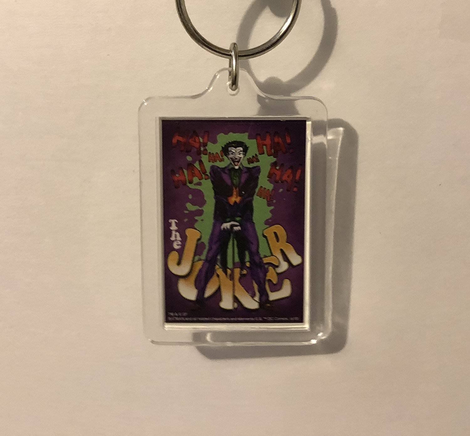 Six Flags Magic Mountain DC Comics The Joker Acrylic Keychain New