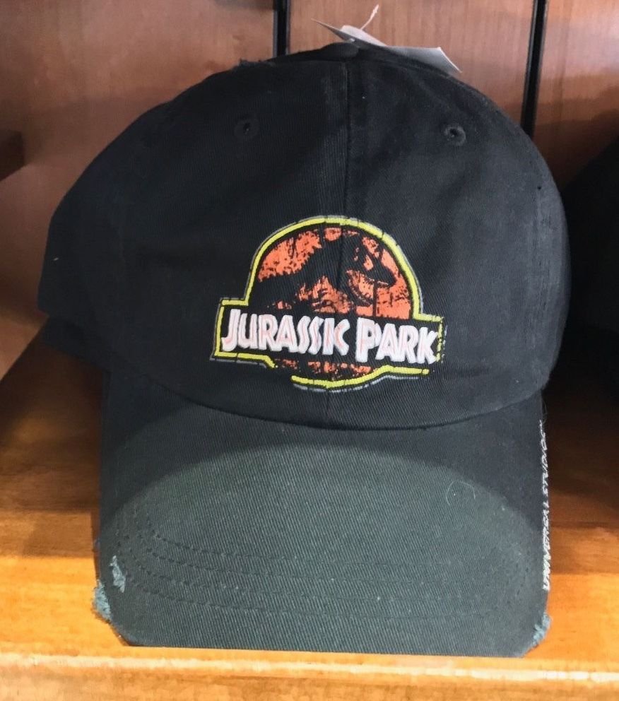 Universal Studios Exclusive Jurassic Park Black Baseball Cap New