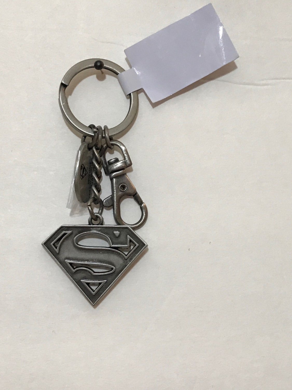 Six Flags Magic Mountain DC Comics Superman Logo Metal Keychain