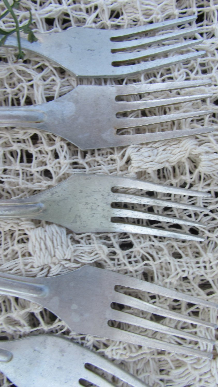 Vintage Soviet Aluminum 6 Forks Set, Six Aluminum Forks, Metal Fork Set ...