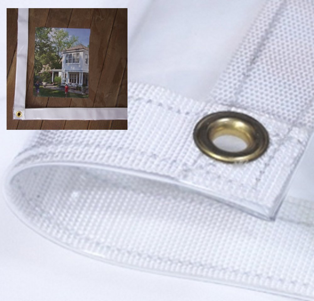 3x5 Heavy Duty Clear Vinyl Canopy porch, boat Tarpaulin Cover