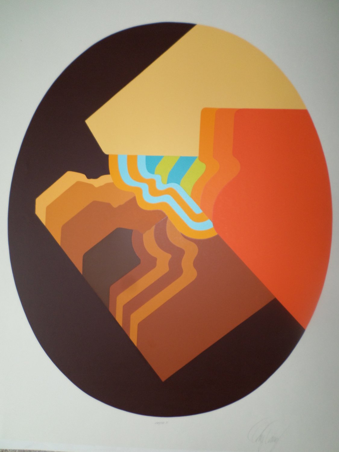 Doug Danz Signed Abstract Proof Print Canyon I