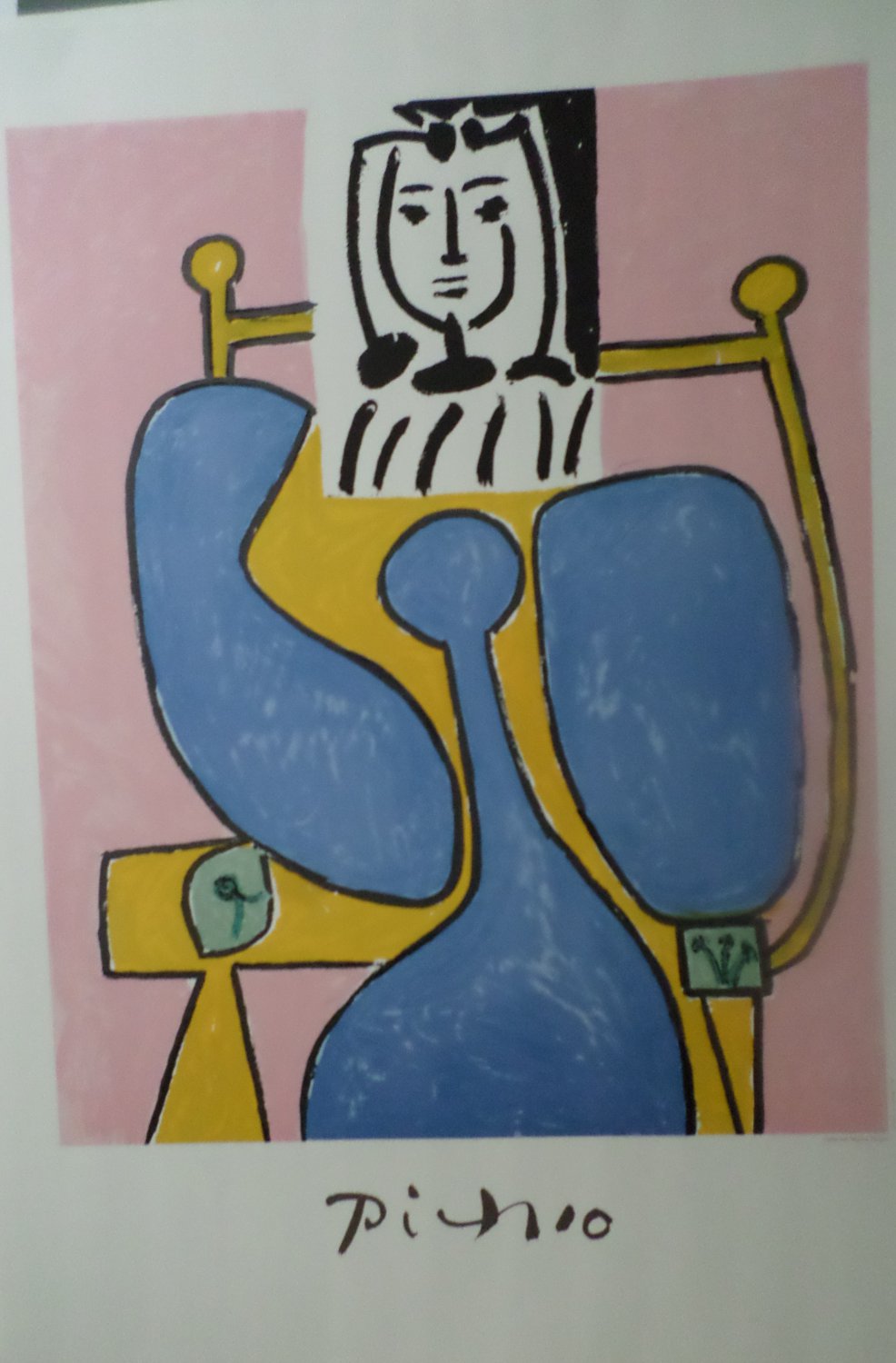 Pablo Picasso Marina Art Woman and Blue Rose Print Collection Marina ...