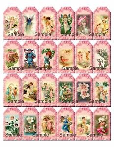 24 x Fairy Fairies Gift Tags / Images .. Small Size