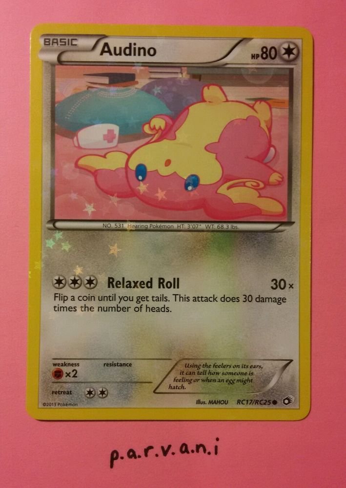 [SPARKLE] Legendary Treasures Pokemon Card - Audino (RC17/RC25)