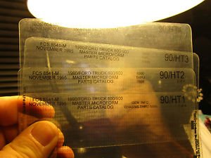 1990 Ford Truck 600/900 Master Microform Parts Catalog - Microfiche Set