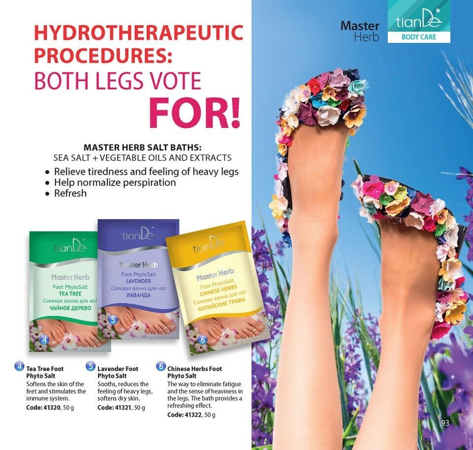 Chinese Herbs Foot Phyto Salt Refreshes skin and relieves fatigue in ...