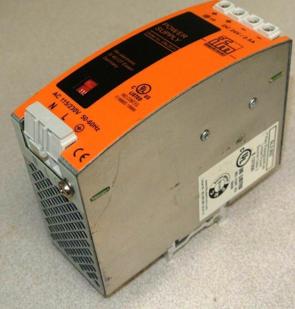 IFM SL2.502 POWER SUPPLY 24VDC 2.5A 115-230VAC 50-60Hz IFM DN 2011 made ...