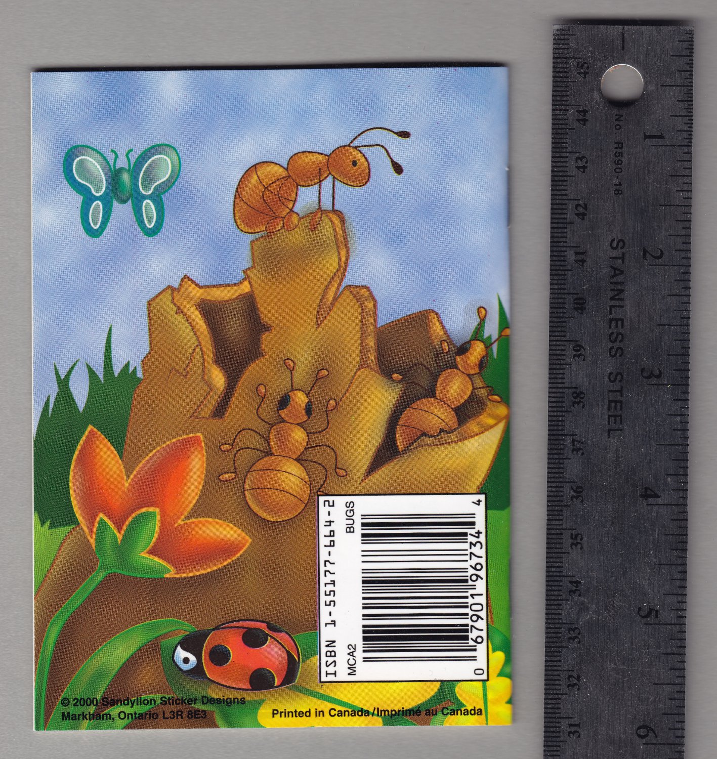 Sandylion Mini Sticker Book Album BUGS