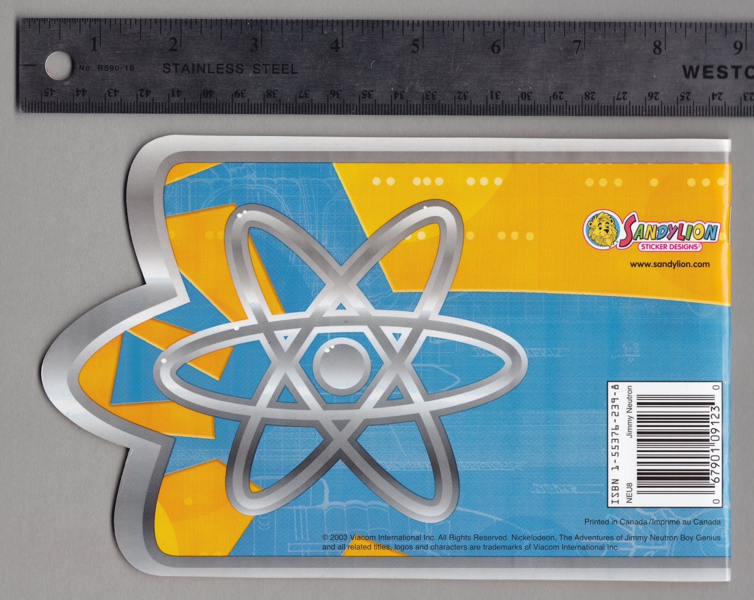 Sandylion Sticker Book Album JIMMY NEUTRON Boy Genius