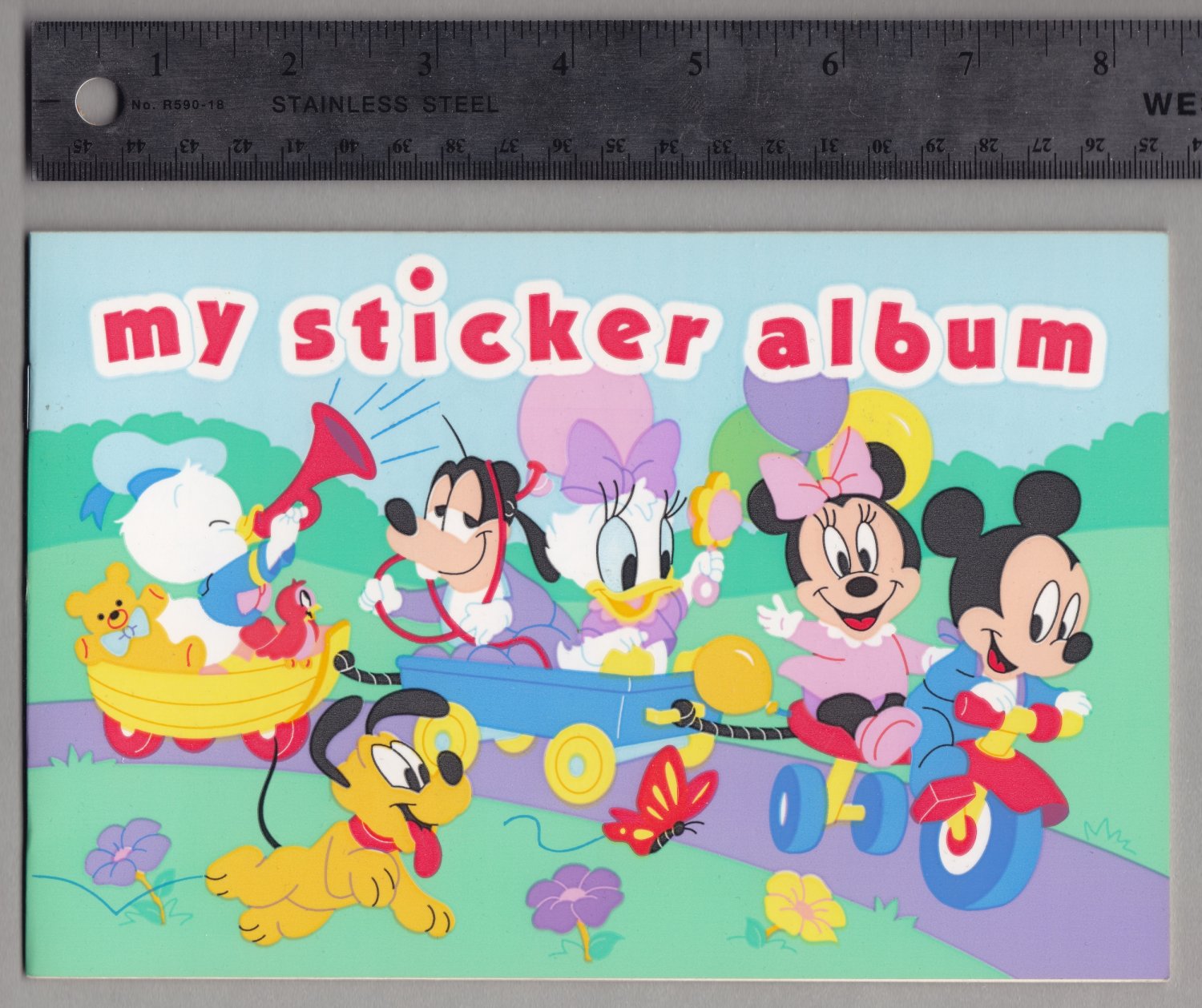 Sandylion Sticker Book Album BABY MICKEY MINNIE Daisy Daffy Pluto Goofy