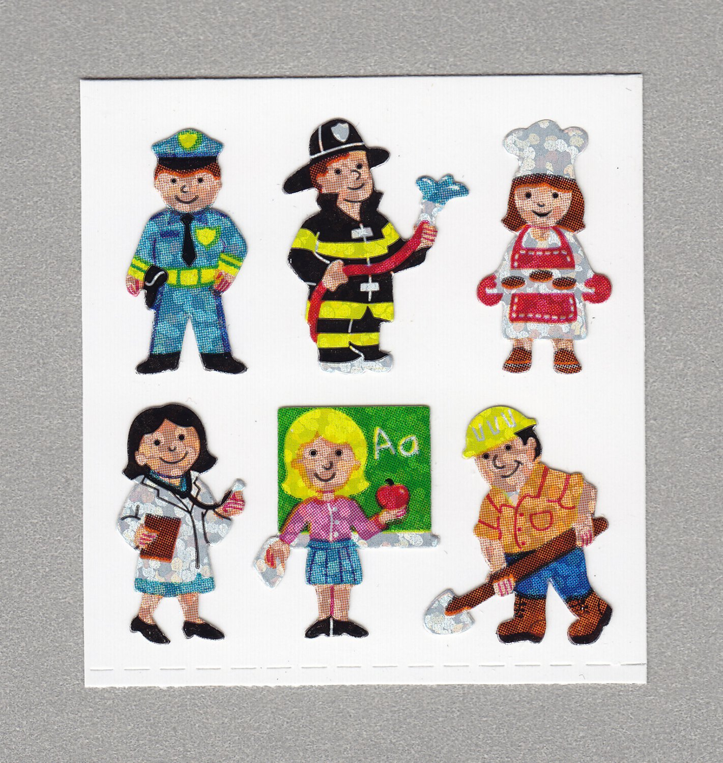 Sandylion Professionals Stickers Policeman Fireman Teacher Doctor Baker ...