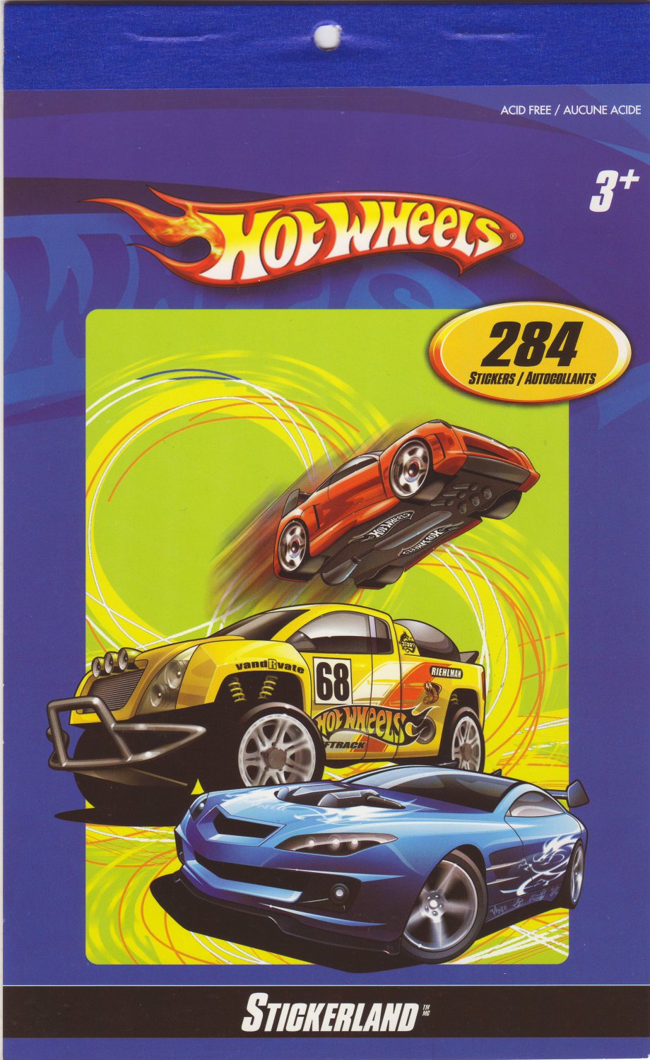 Hot Wheels - 284 Stickers - Stickerland Sticker Pad