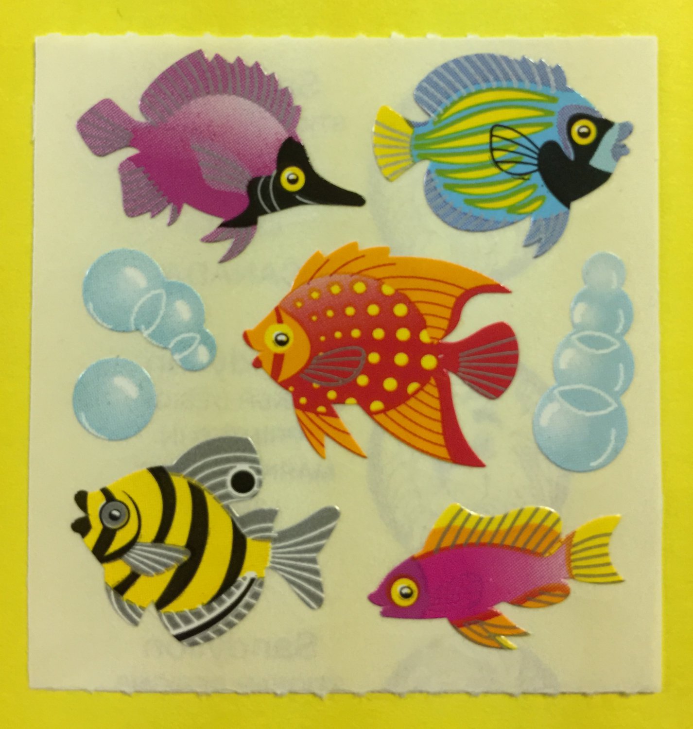 Sandylion Assorted Fish Stickers Rare Vintage KK399