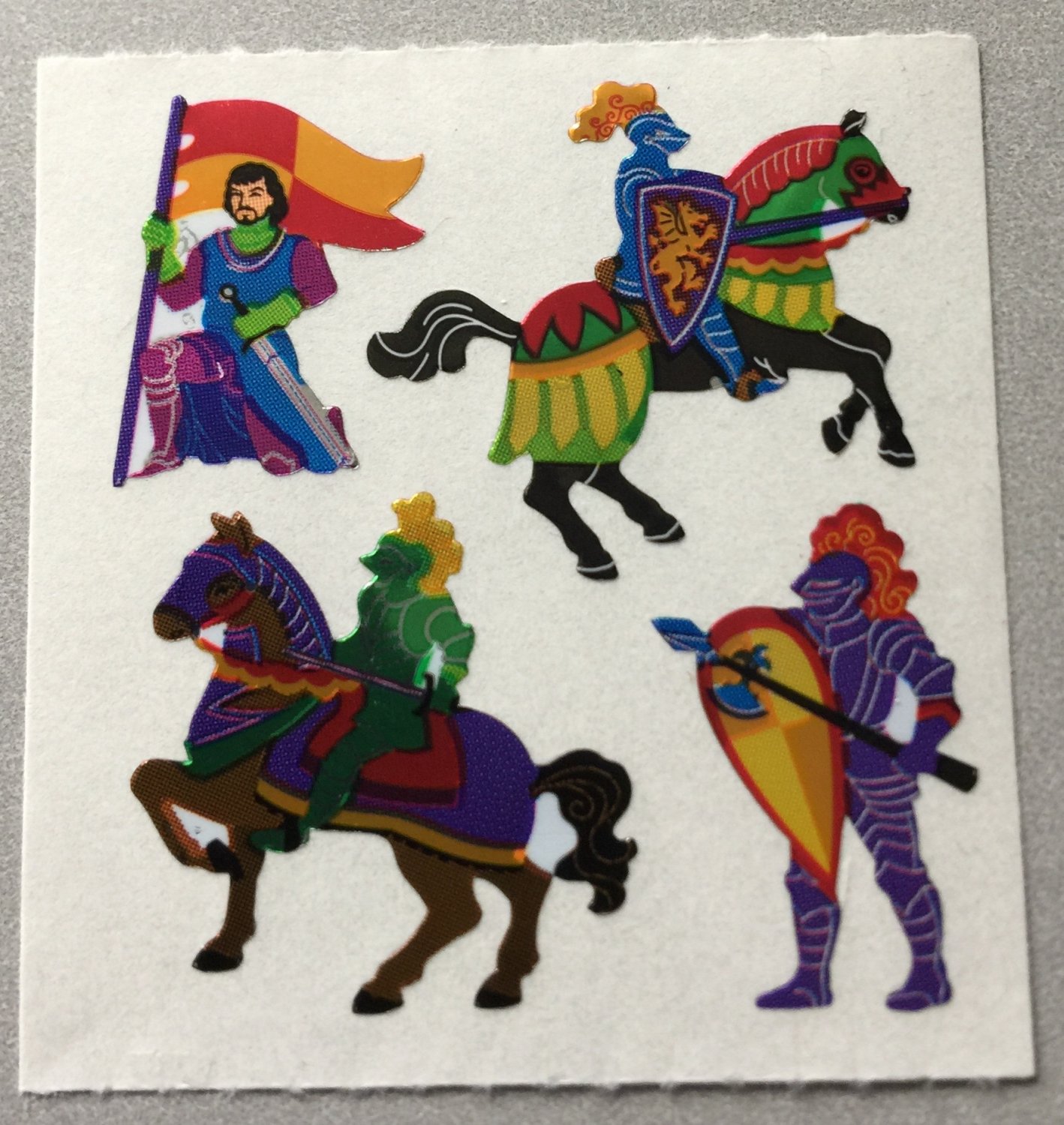 Sandylion Medieval Knights Sword Flag Horse History Stickers Rare ...