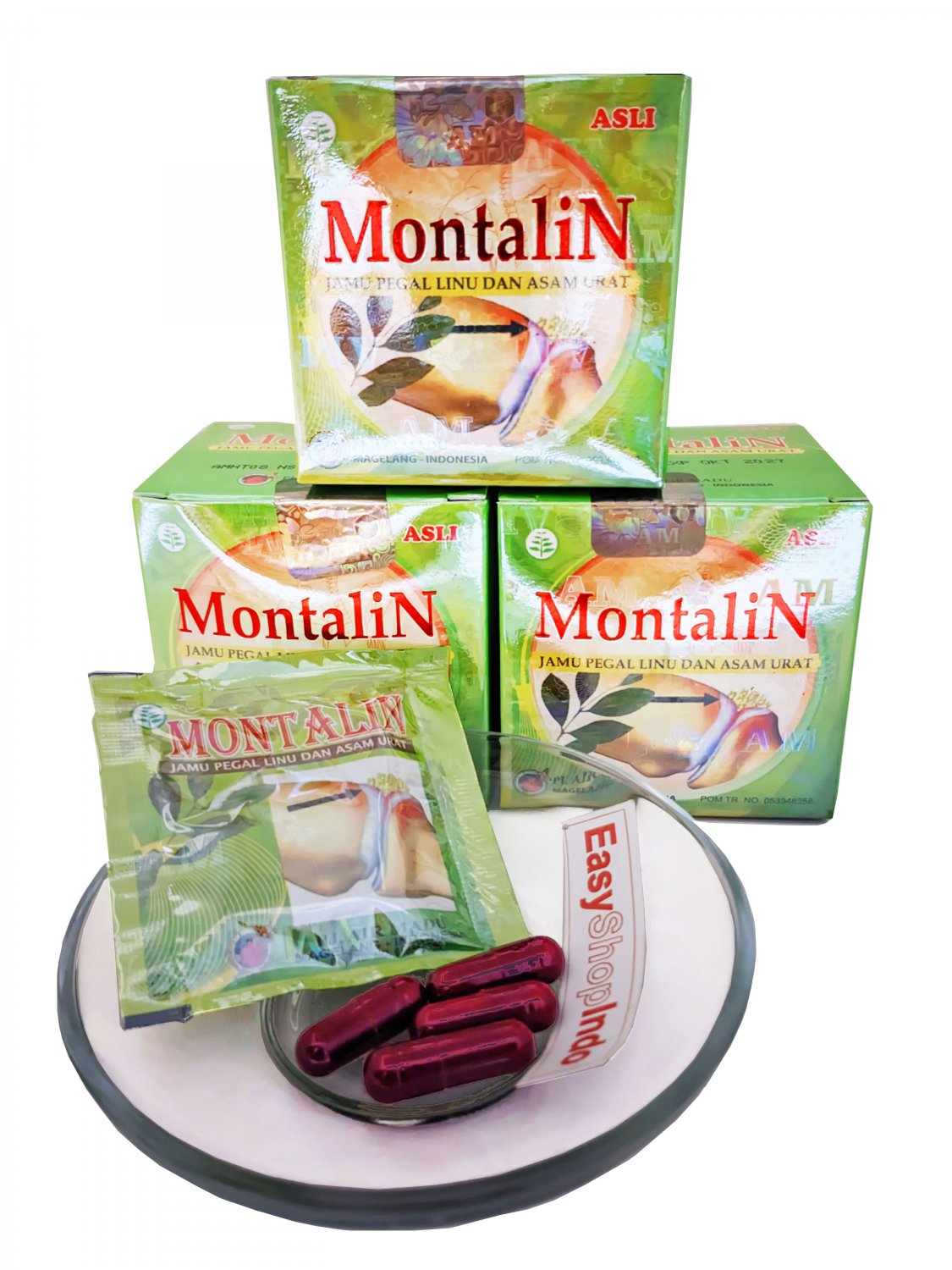 Original 3 Box Montalin Herb Capsules Cholesterol Arthritis Gout ...