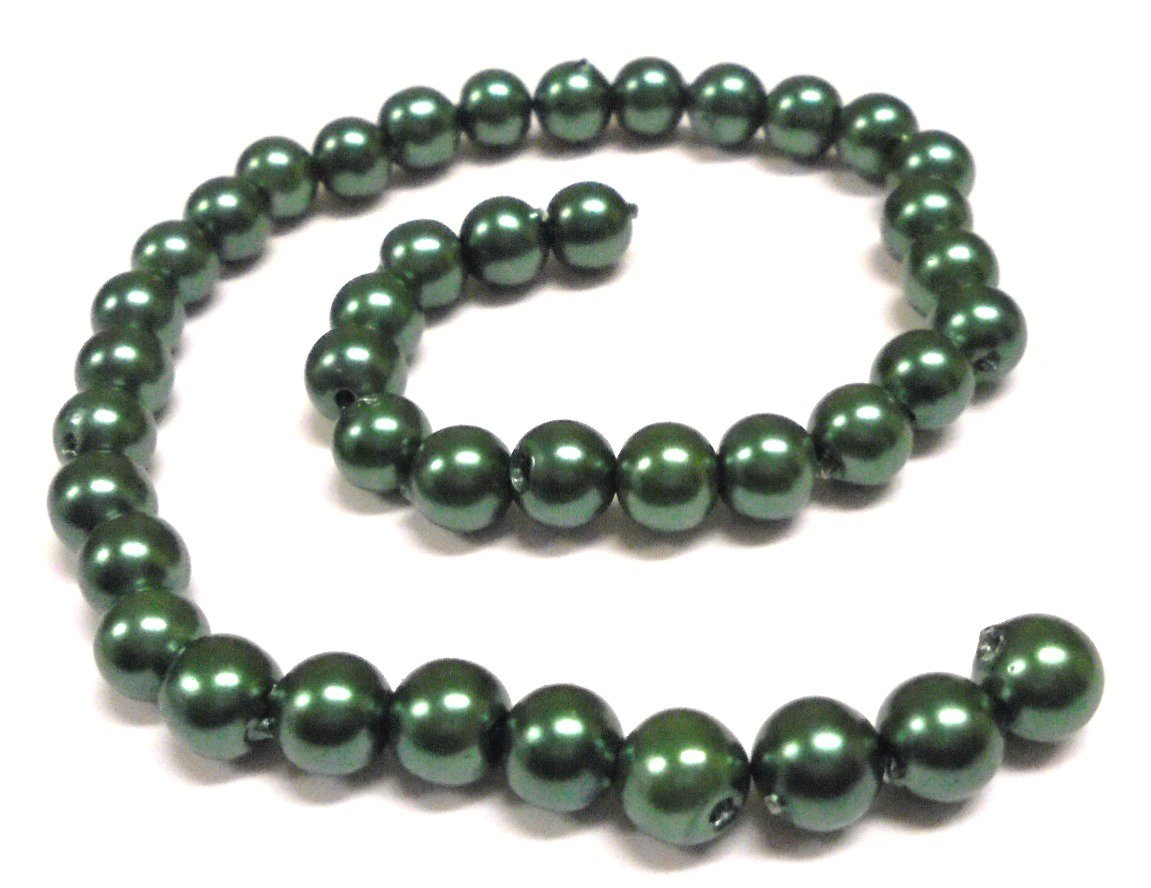 42 Pc. Blue Metal Magnetic Pearls with Drilled Holes 6mm