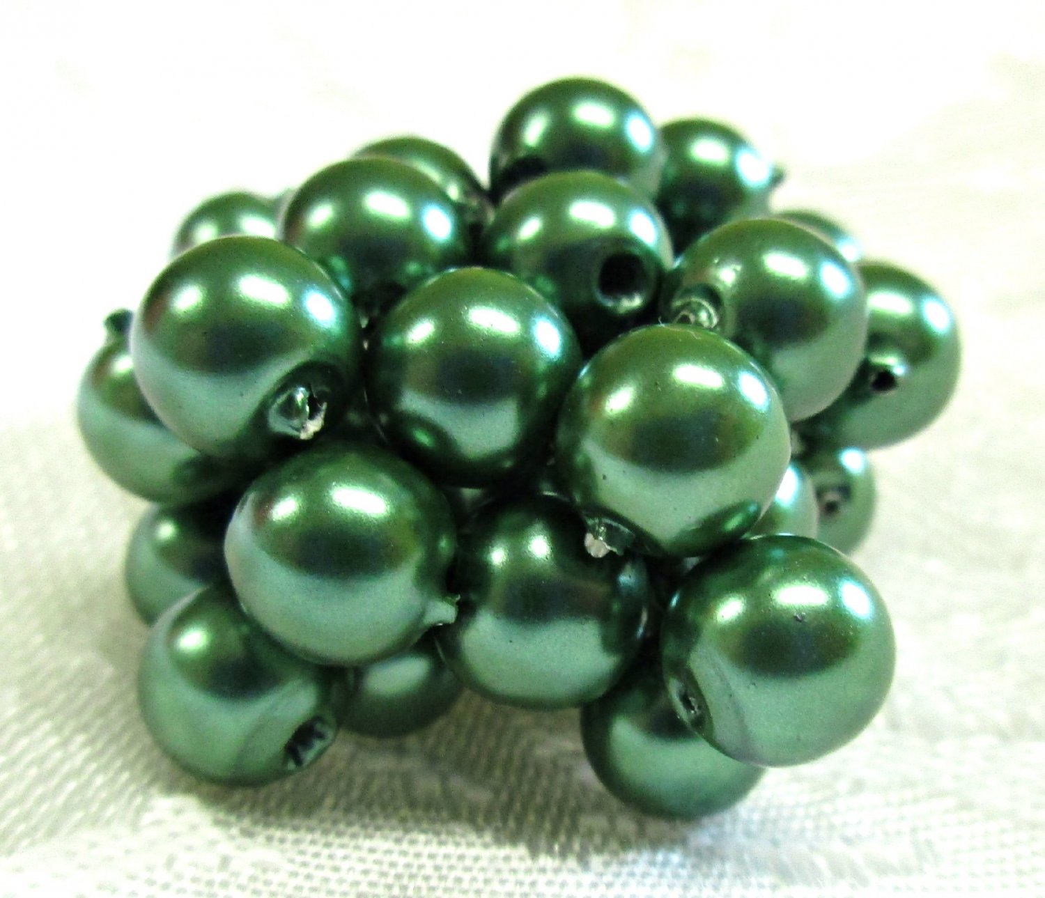 42 Pc. Blue Metal Magnetic Pearls with Drilled Holes 6mm