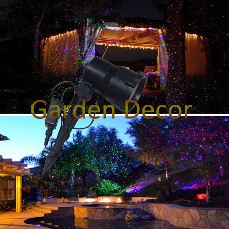 Red&Green&Blue Static Garden Laser Light for Christmas outdoor ...