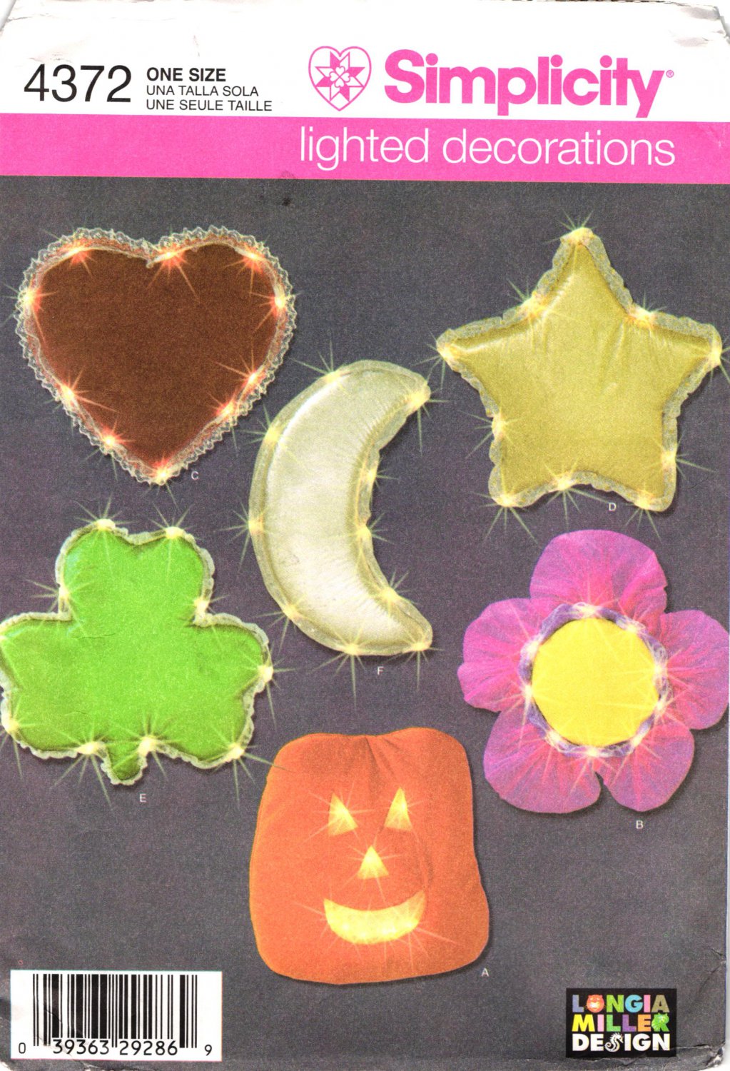 Simplicity 4372 Lighted Decorations Sewing Pattern