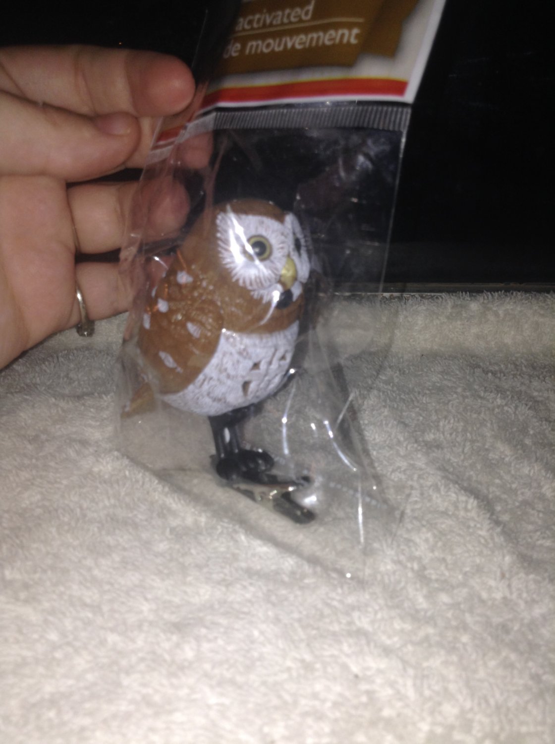 Motion Activated Owl. Brand New.