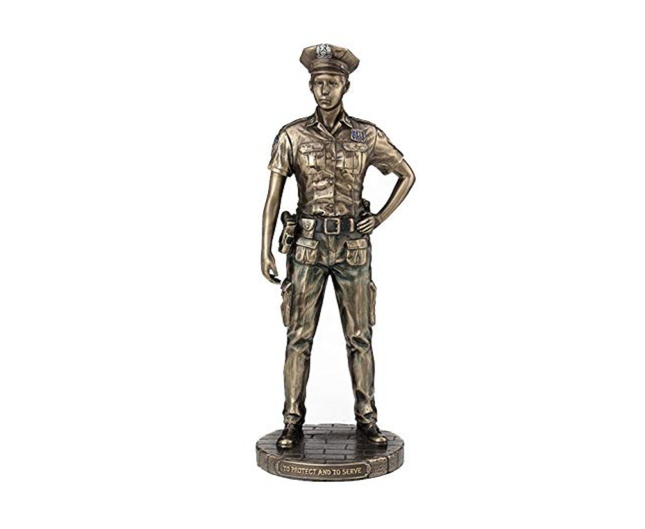Policewoman - To Protect and Serve - Statue Sculpture Figurine NYPD
