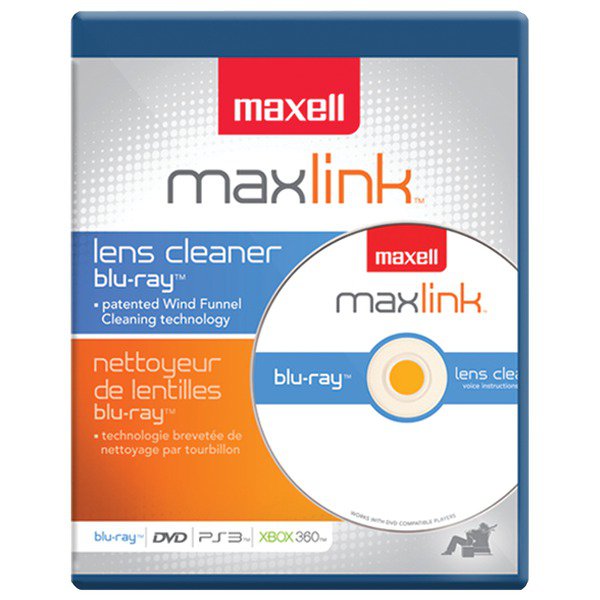 MAXELL 190054 - BR/HD-LC Blu-ray Disc(R) & HD DVD Lens Cleaner
