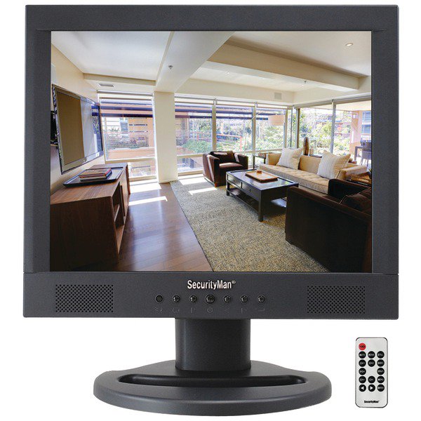 SECURITYMAN SM-1580 Professional 15"" LCD CCTV Color Monitor with Speaker