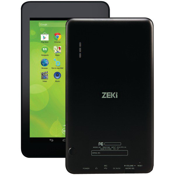 ZEKI TBDG734B 7"" Android(TM) 4.4 Dual-Core Tablet