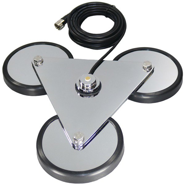 TRAM(R) 12692 Tri-Magnet NMO Antenna Mount with Rubber Boots & 18ft ...