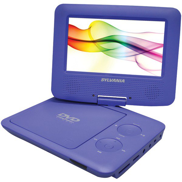 SYLVANIA SDVD7027 PURPLE 7"" Swivel-Screen Portable DVD Players (Purple)