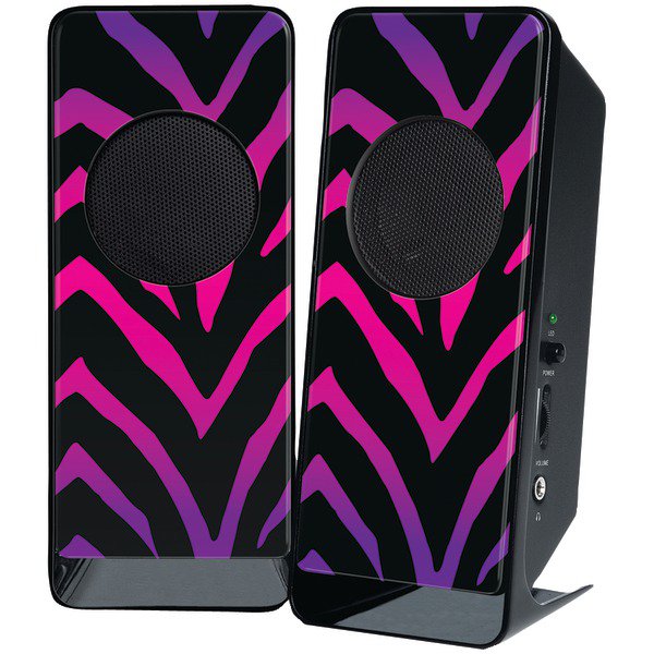 THE MACBETH COLLECTION MB-SPW5ZM Amplified Stereo Speaker (Ombre Zebra)