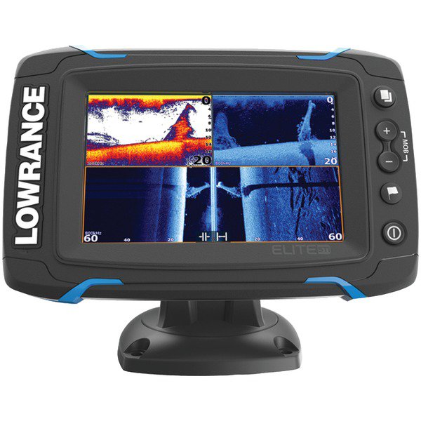 LOWRANCE 000-12421-001 Elite-5Ti Mid/High/DownScan Fishfinder/Chartplotter