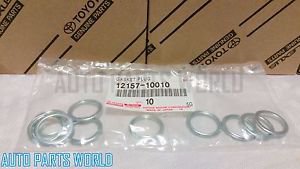 GENUINE TOYOTA LEXUS OIL DRAIN PLUG GASKET SET 10 X 12157-10010