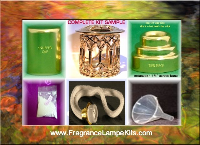 Fragrance Lamp Complete Kit w/ Lampe Berger Wick