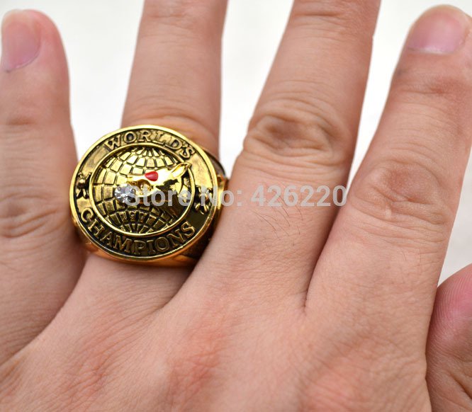 Men ring Replica 18k gold MLB 1907 Chicago CUBS Baseball World Series ...