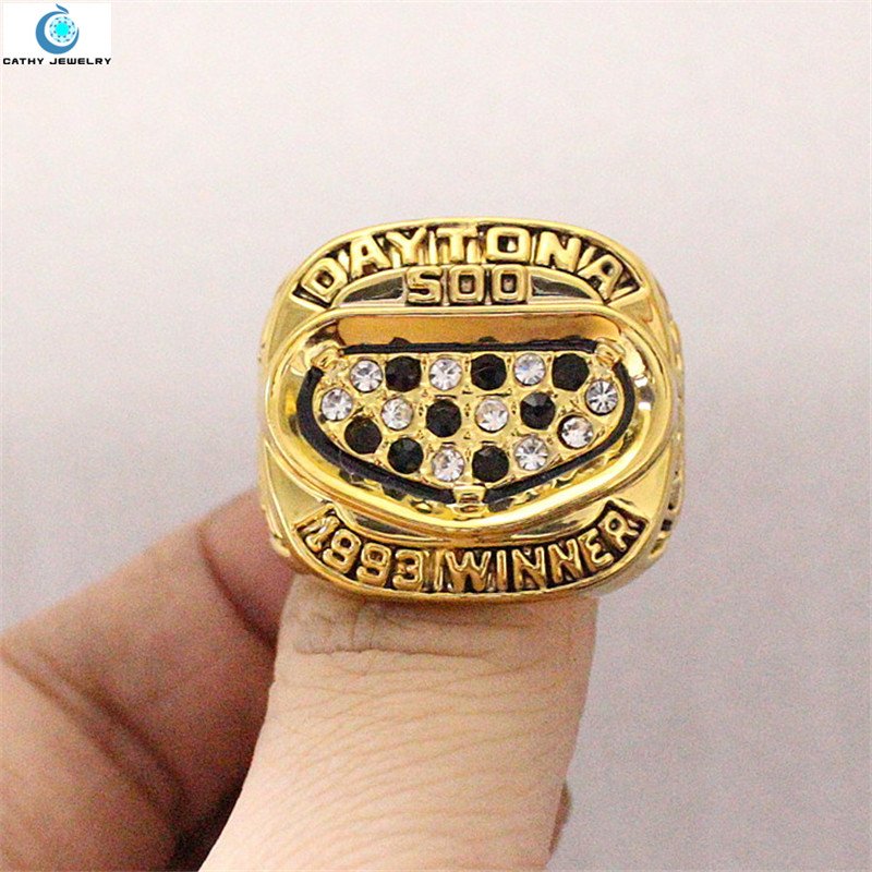 1993 NASCAR "Daytona 500" Winners Gold Plated Championship Ring men ...