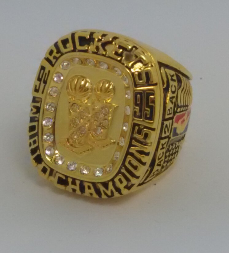 1995 Houston Rockets Basketball Championship ring replica size 10 US-in ...
