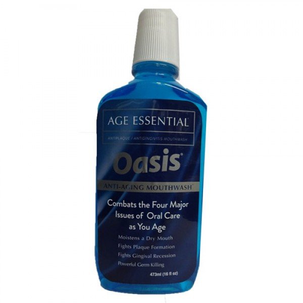 Oasis adult age 50+ essential Antiplaque/antigingivitis mouthwash - 16 oz