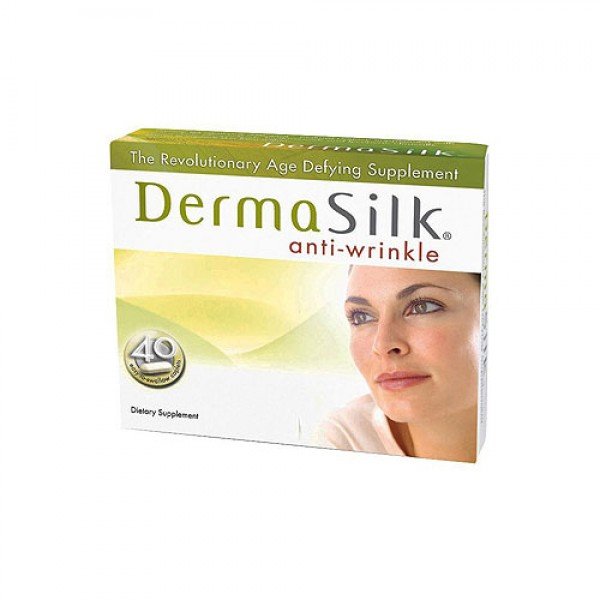 DermaSilk anti wrinkle dietary supplement capsules, 40 ea