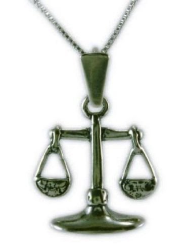 Silver 925 Libra pendant + chain , Astrology Horoscope