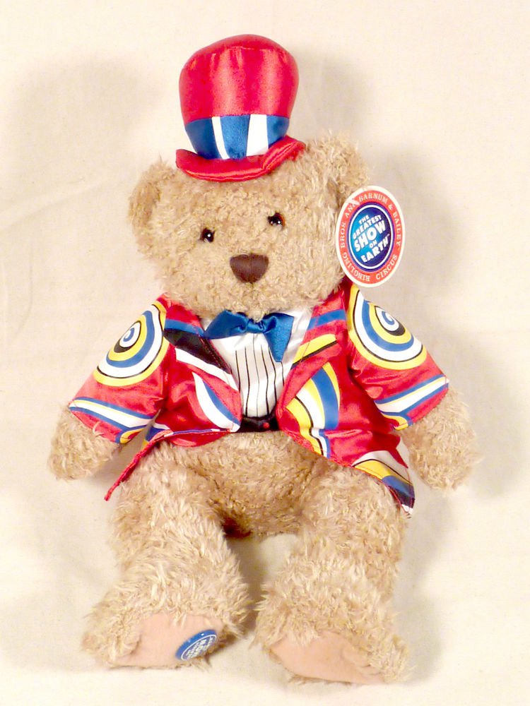 Ringling Bros Barnum & Bailey Circus Ringmaster Teddy Bear Plush 15 ...