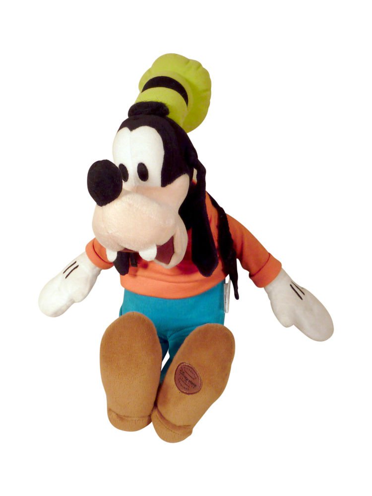 Disney Store GOOFY 16" Plush W/ Authentic Disneystore Patch ON His Foot